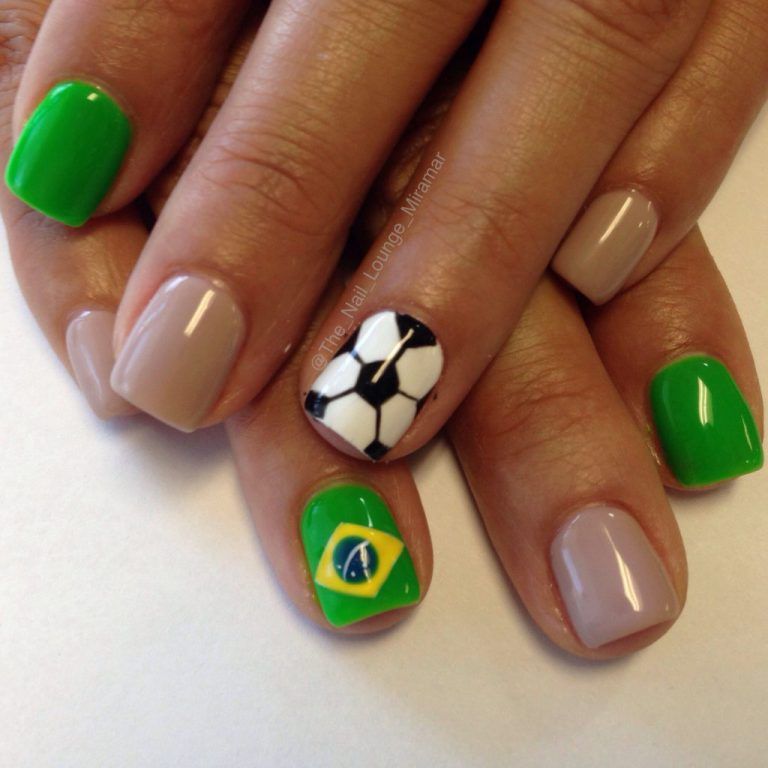 World Cup Inspired Nail Art